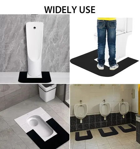 Buy U-shaped Edge Urine Floor Mat Bathroom Foot Pedal Anti Slip Water ...