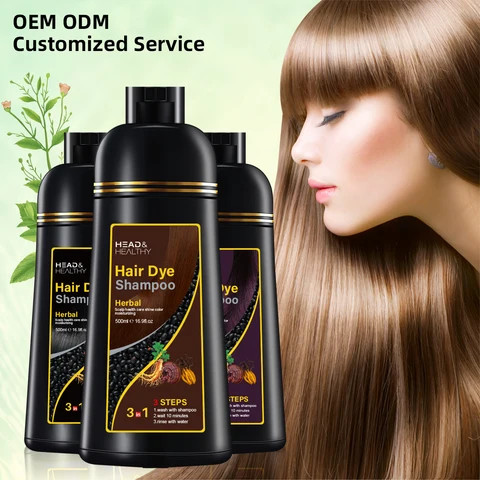 Buy Wholesale Natural Organic Herbal Instant Hair Coloring Shampoo Bulk ...