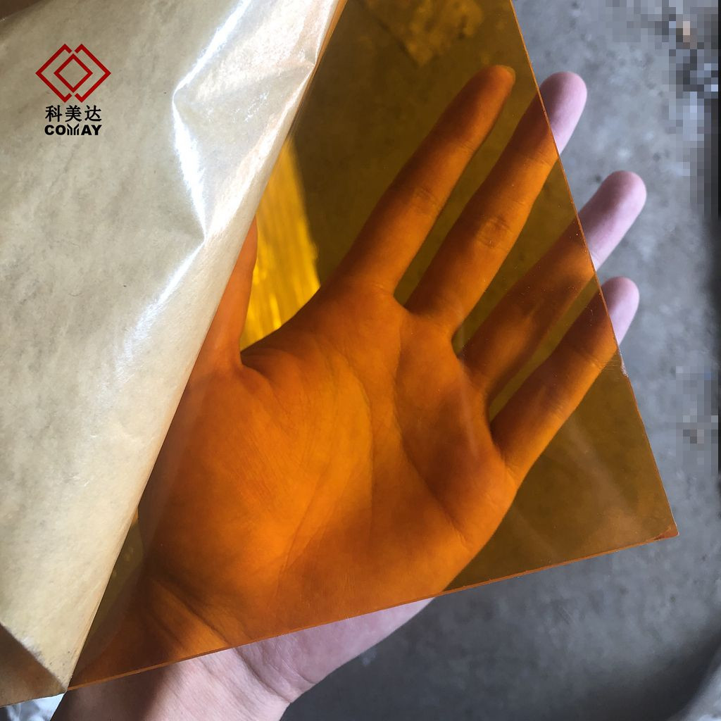 Buy Orange Color Plastic Sheet Acrylic Sheet For Decoration from COMAY ...