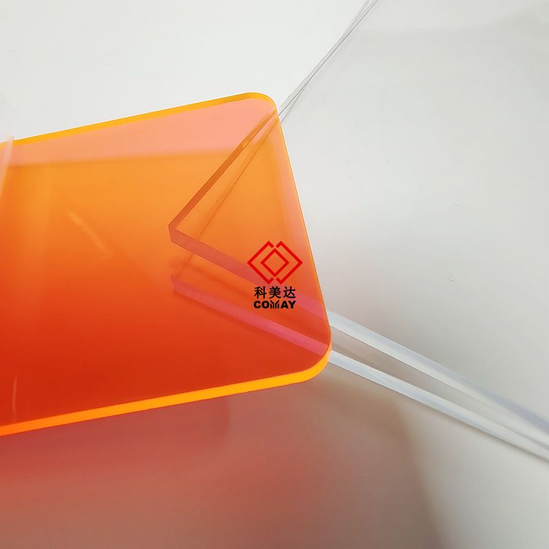 Buy Orange Color Plastic Sheet Acrylic Sheet For Decoration from COMAY ...