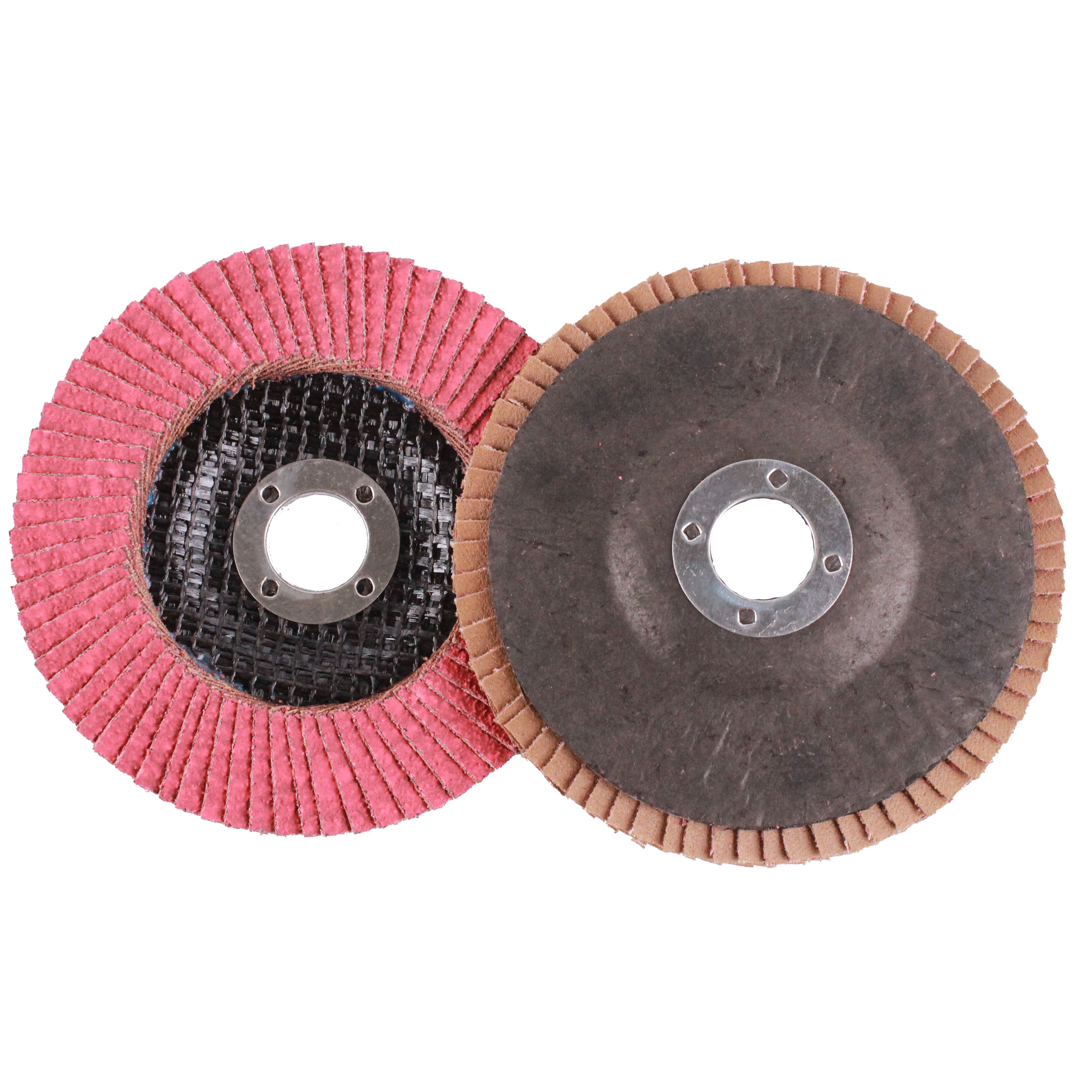 Buy Flap Discs 4-1/2" X 7/8" Ceramic Grain Flap Sanding Disc, Type 27 ...