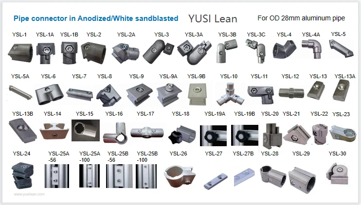 Buy Aluminum Joint Tube Internal Rotary Joint Od 28mm For Aluminum Lean ...