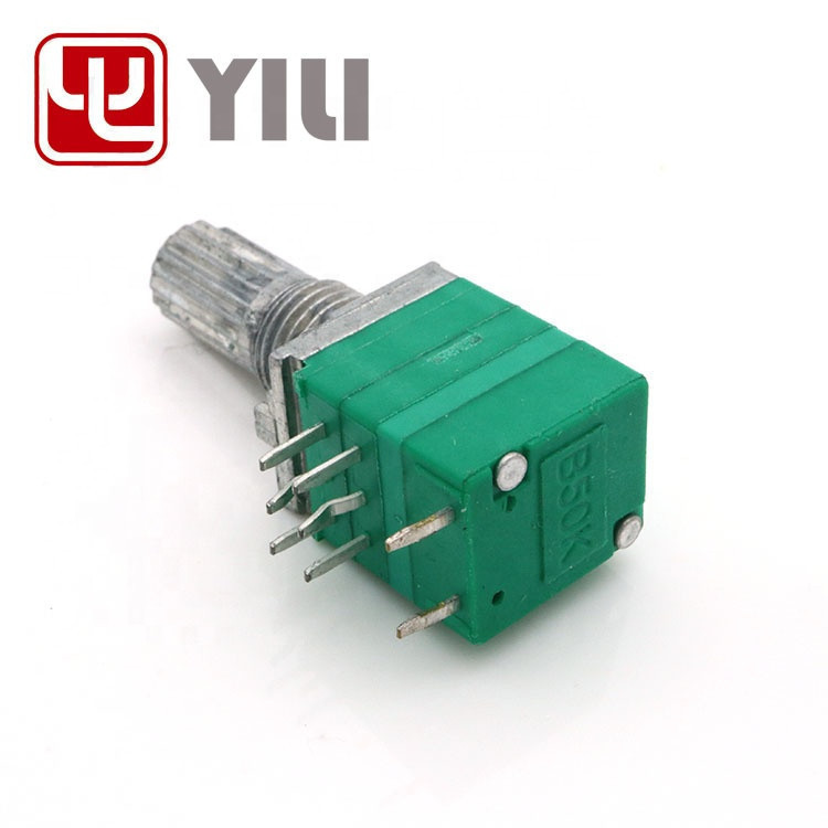 Buy 10k 100k 9mm Dual Gang Rotary Potentiometer With Switch 8 Pin Alps ...