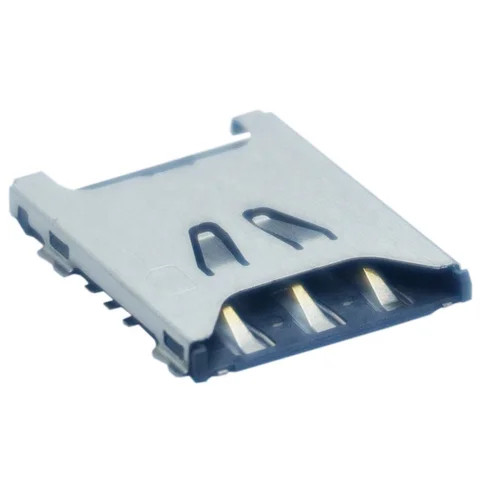 Buy 6pin Height 1.1mm Push Pull Type Nano Sim Card Connector from ...