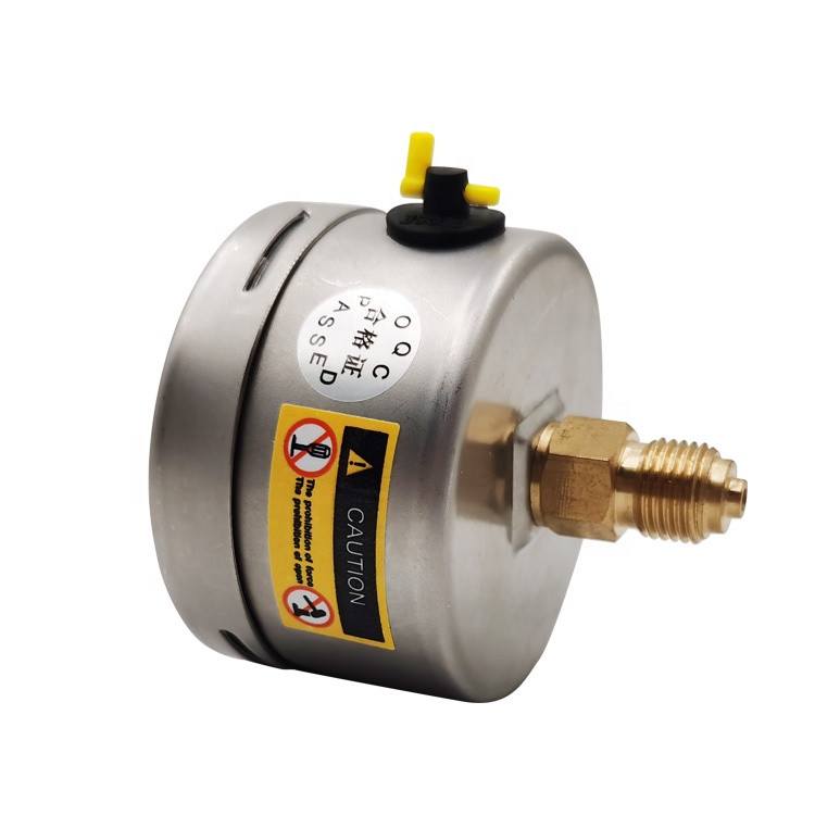 Buy Axial Connection Silicone Oil Filled Pressure Gauge 10 Bar from Xi ...