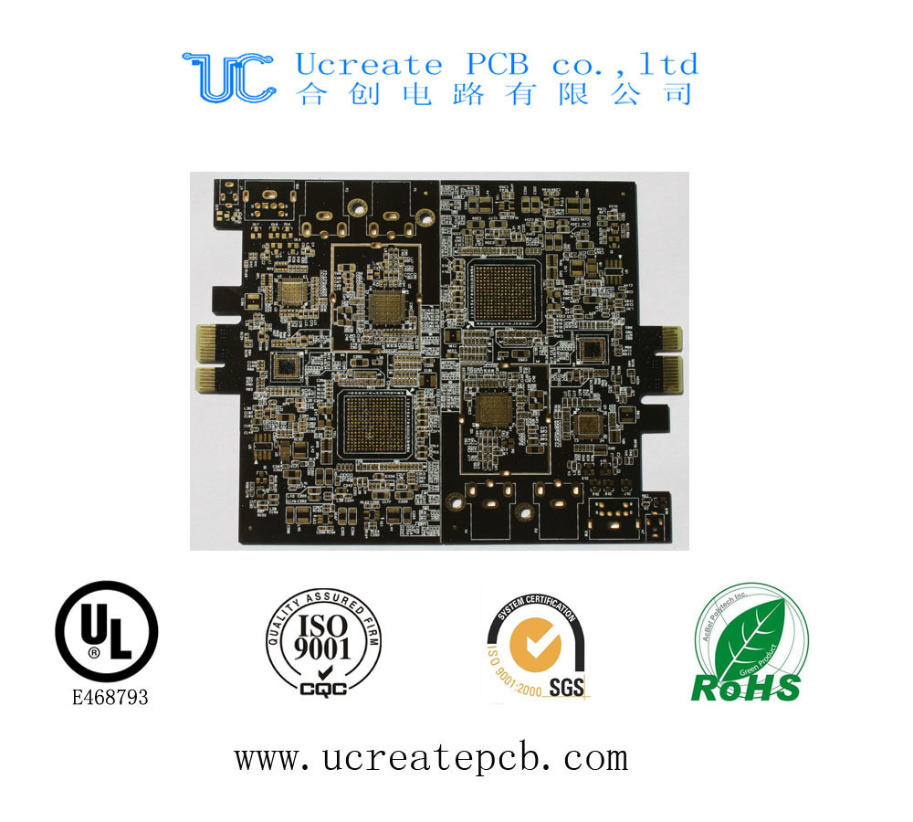Buy Black Immersion Gold 2u" Pcb Board For Electronics Assembly from ...