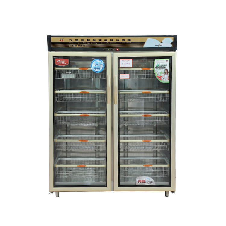 Buy Commercial Double Glass Door Cabinet Electric Dish Sterilizer 1830w ...