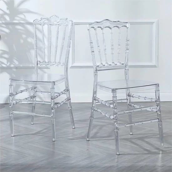 Buy Crown Luxury Chiavari Acrylic Resin Chair Events Stackable Napoleon ...