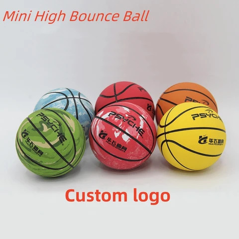 Buy Custom Colorful Dog Pet Training Rubber Toy Ball Kids Baby High ...