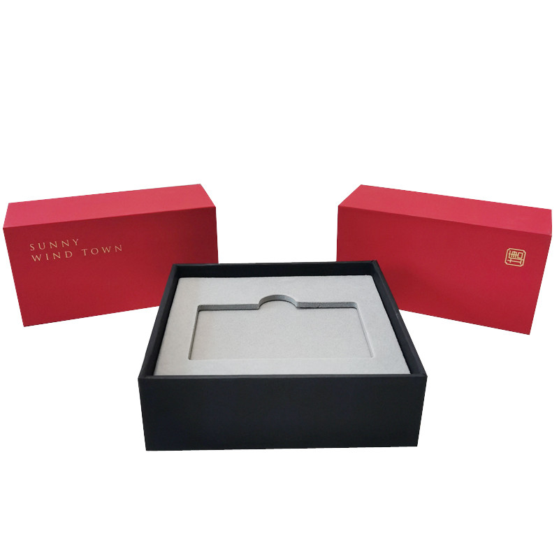 Buy Custom Rigid Box Split Drawer Style Packaging Boxes from Hebei ...