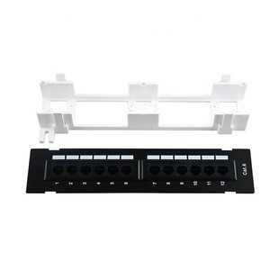 Buy Fully Loaded Bracket Wall Mount Utp Rj45 10inch 1u 12 Port Cat6 ...
