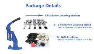 Buy Hand Press Fabric Button Covering Machine Button Making Tools Set ...