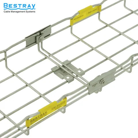 Buy High Quality Wire Mesh Cable Tray Bottom Splice Plate Bestray from ...