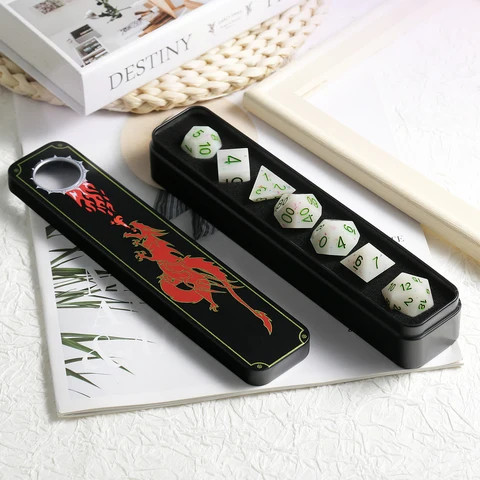 Buy Ice Cream Sharp Dice Set Dnd 7pcs Resin D&d Dice D4 D6 D8 D10 D12 ...