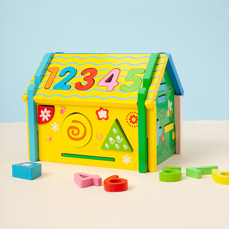 Buy Intelligent House Eco-friendly Wooden Educational Dollhouse Toy ...