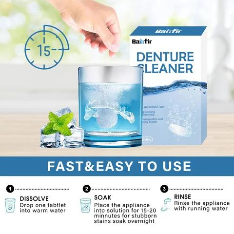 Buy Invisalign Cleaner Tablets Dental Usage Retainer Denture Cleanser ...