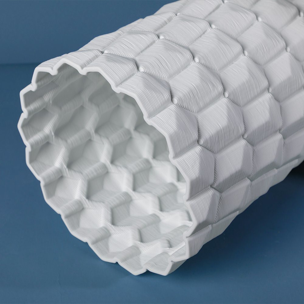 Buy Merlin Living 3d Printing White Decorative Vase Bee Mesh Pattern ...