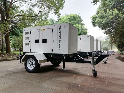 Buy Mobile Trailer Type Diesel Power Generator 50kw To 100kw With ...