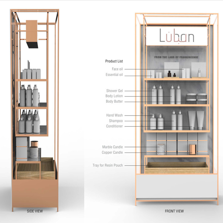 Buy Multipurpose Hair And Beauty Salon Display Showcase Beauty Products ...