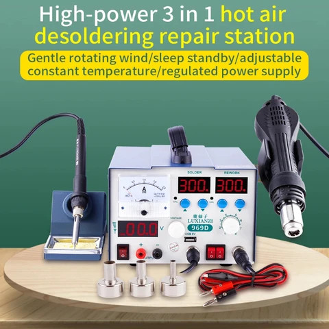 Buy New 3 In 1 Soldering Station Digital Display Soldering Iron Kit Smd ...