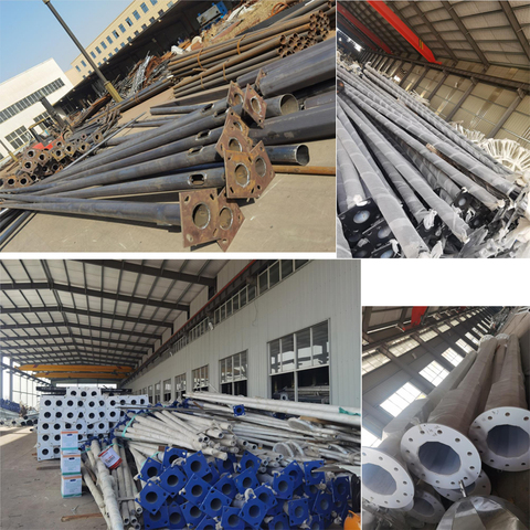 Buy Outdoor Galvanized Lamp Post 5m Street Light Pole Q235 Street Light ...