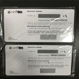 Buy Plastic Prepaid Scratching Recharge Phone Card For Phone Recharging ...