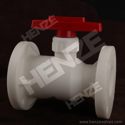 Buy Plastic Upvc, Cpvc, Pph, Pvdf, Frpp Flanged Pvc Plastic Ball Valve from Henze Valves ...