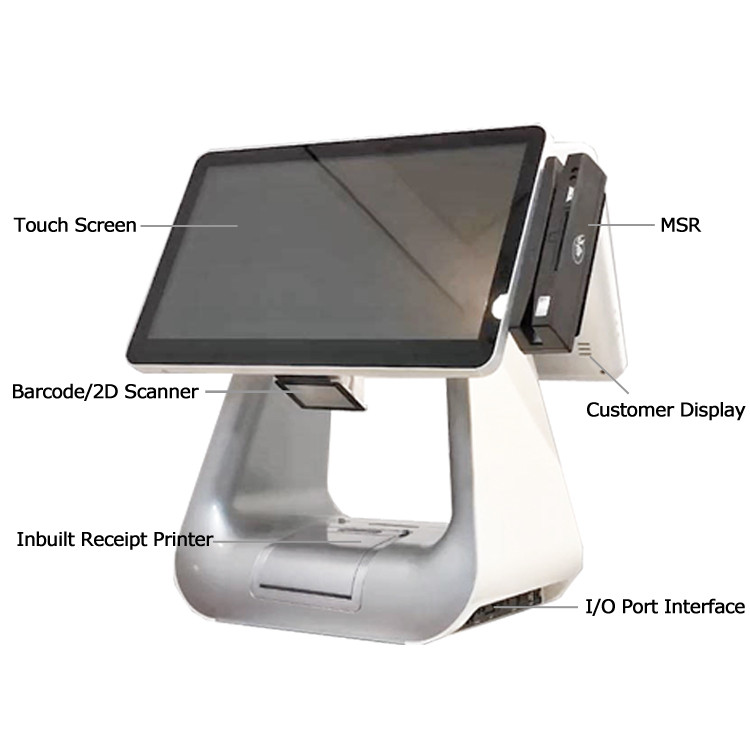 Buy Ptksai Ks-d 15.6-inch Smart Epos Windows Dual Screen Pos Machine ...