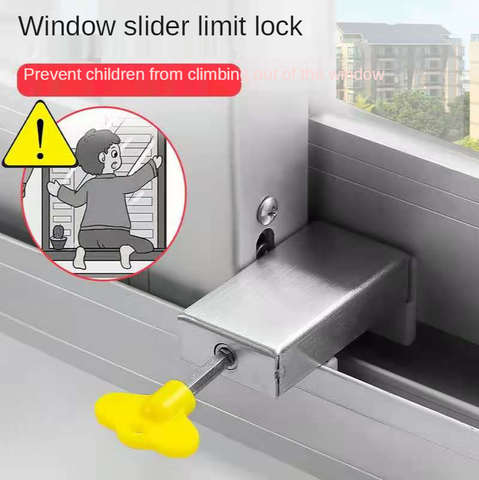 Buy Punch-free Shift Window Lock Anti-theft Stopper Safety Protection ...