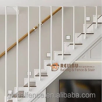 Buy Reilbu Industrial L-shaped Stair Handrail Stairs Railing Metal ...