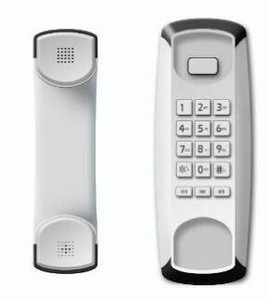 Buy Single Line Desk & Wall Telephone Analog Pstn Corded Phone D-118pt ...