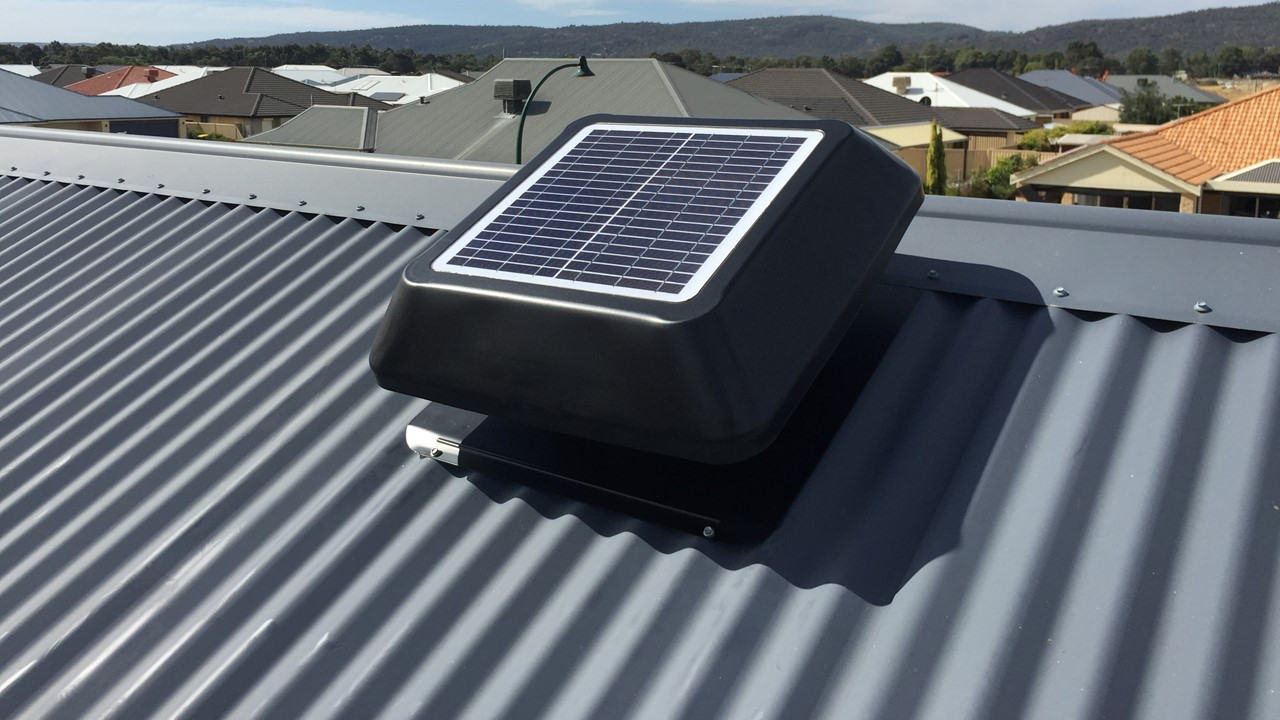 Buy Square Size Solar Roof Exhaust Fan Home Use Roof Ventilation Fan ...