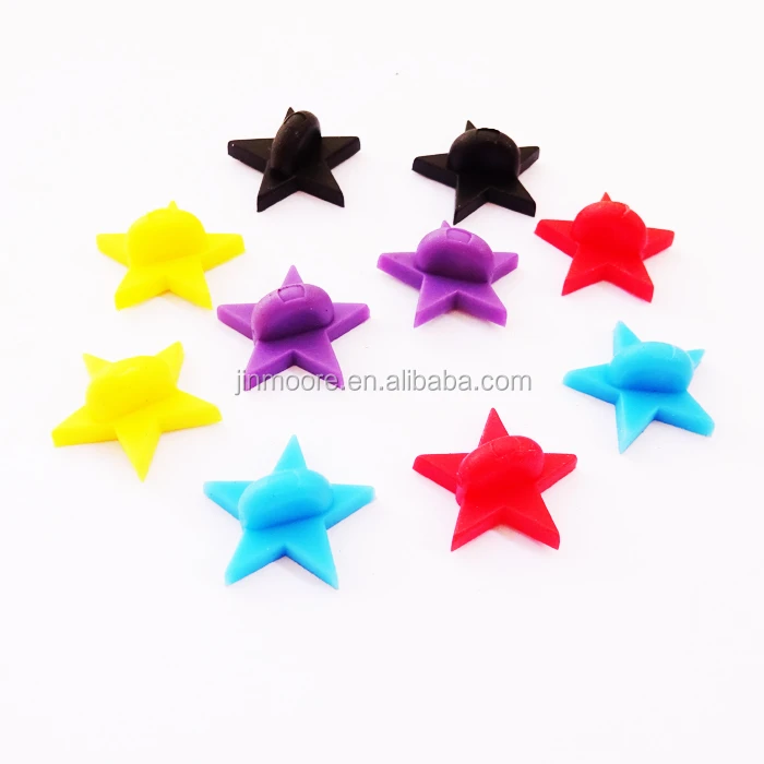Buy Star Shaped Rubber Pvc Pin Back Plastic Pin Lock from Shenzhen ...