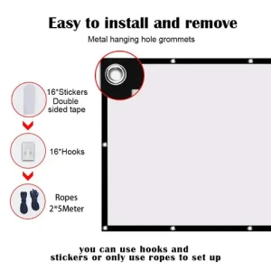 Buy Thickened Simple Outdoor Folded Portable Manual Polyester Pull Down ...