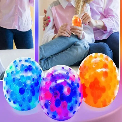 Buy Tpr Decompression Stress Reliever Squeeze Fidget Beads 6cm Stress ...