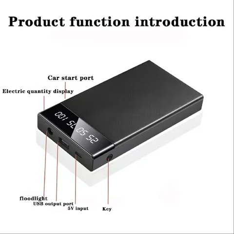 Buy Ultra-thin Car Emergency Tool Jump Starter Portable 10000mah Mobile ...