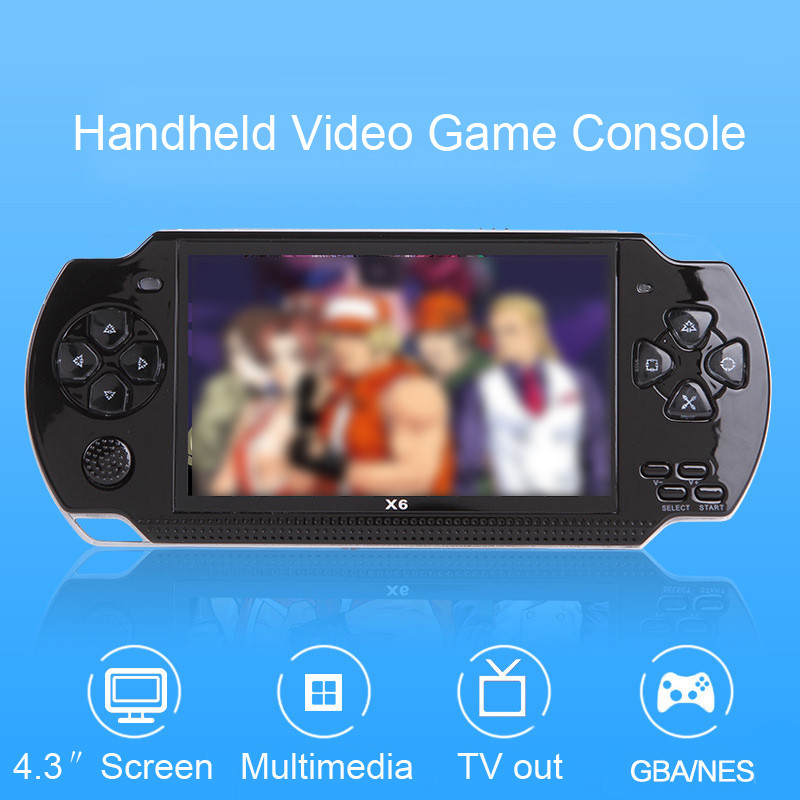 Buy X6 Handheld Game Console 4.3 Inch 8g Easy Operation Screen Mp3 Mp4 ...