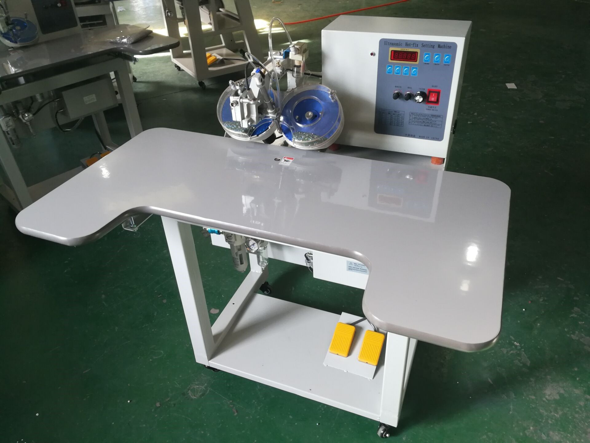 Buy Double Plates Semi Auto Hotfix Rhinestone Machine from Zhengzhou ...