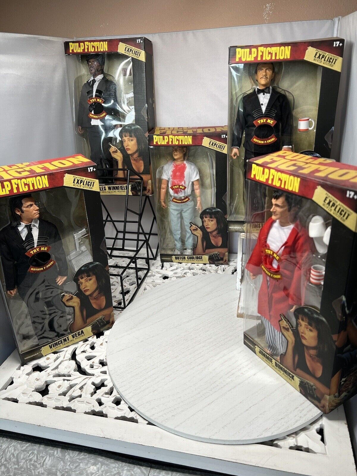 Buy Pulp Fiction Full Set Of Five Talking Figures New Set Tarantino Lot ...