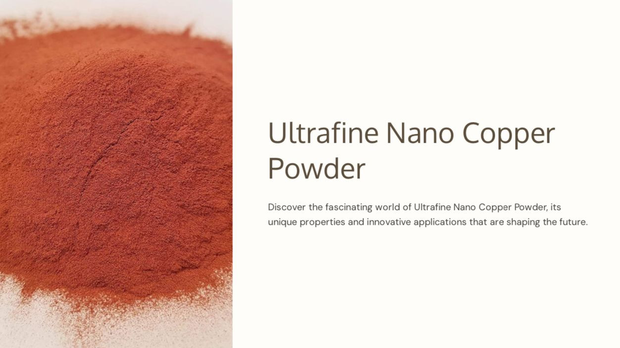Buy Ultrafine Nano Copper Powder from FireBrick, United Kingdom ...