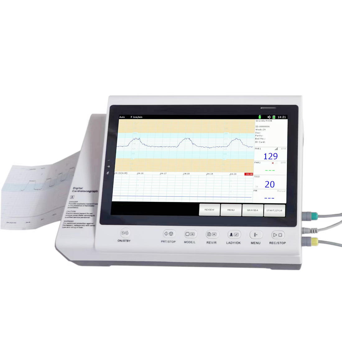 Buy Color Display Portable Use Maternal Fetal Monitor Ctg Machine from ...