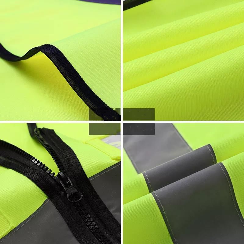 Buy Long Sleeve Safety Reflective Vest Construction Reflective Safety ...