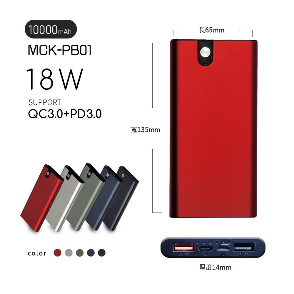 Buy Mck-bp01 18w 10,000mah Portable Power Bank from MCK Technology ...