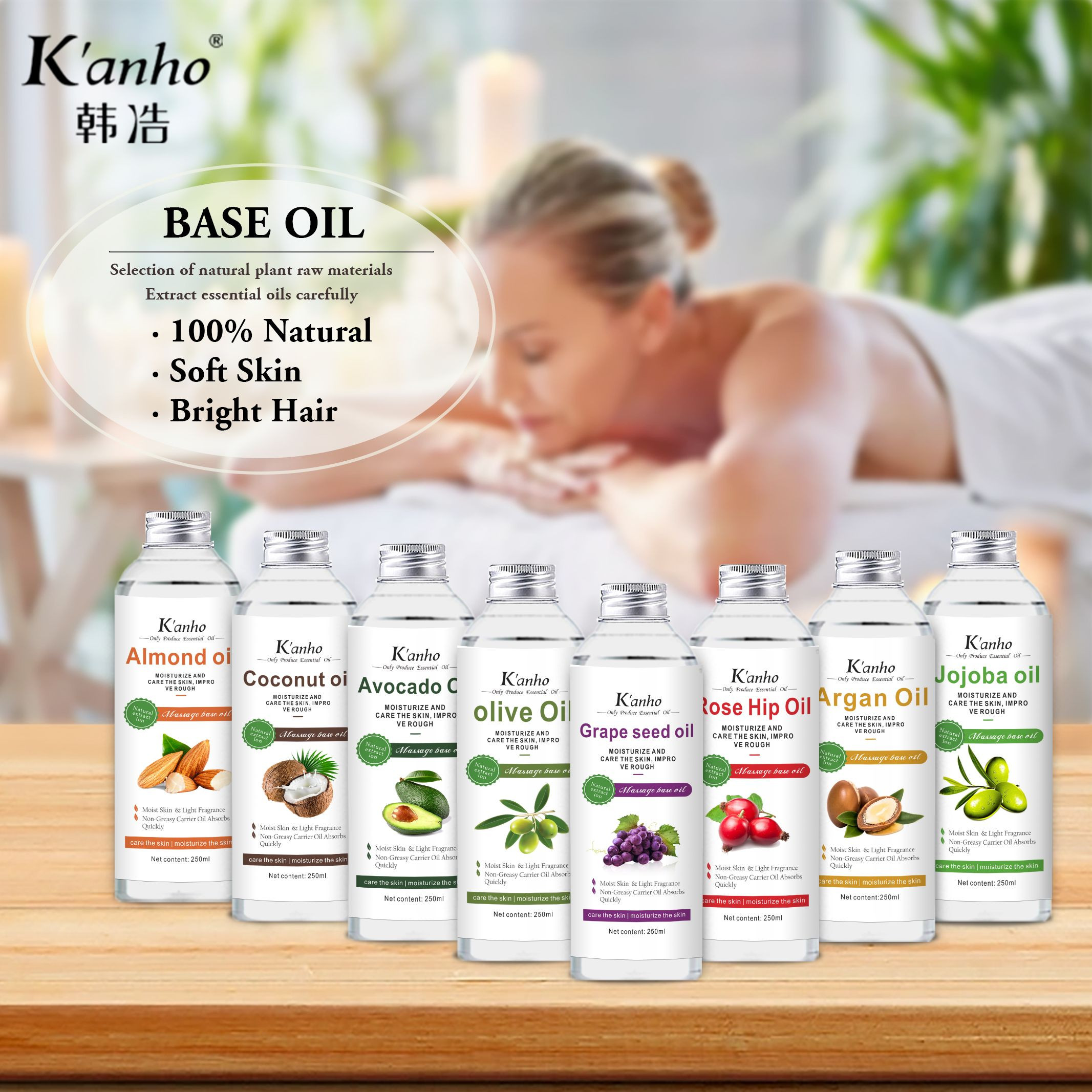 Buy Kanho Grape Seed Oil Organic Essential Oils 100% Plant Extracts ...