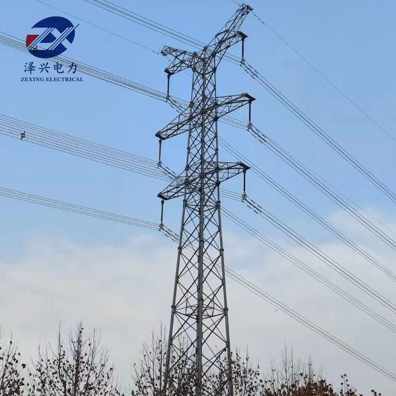 Buy 132kv Double Circuit Steel Transmission Tower from CHONGQING ZEXING ...