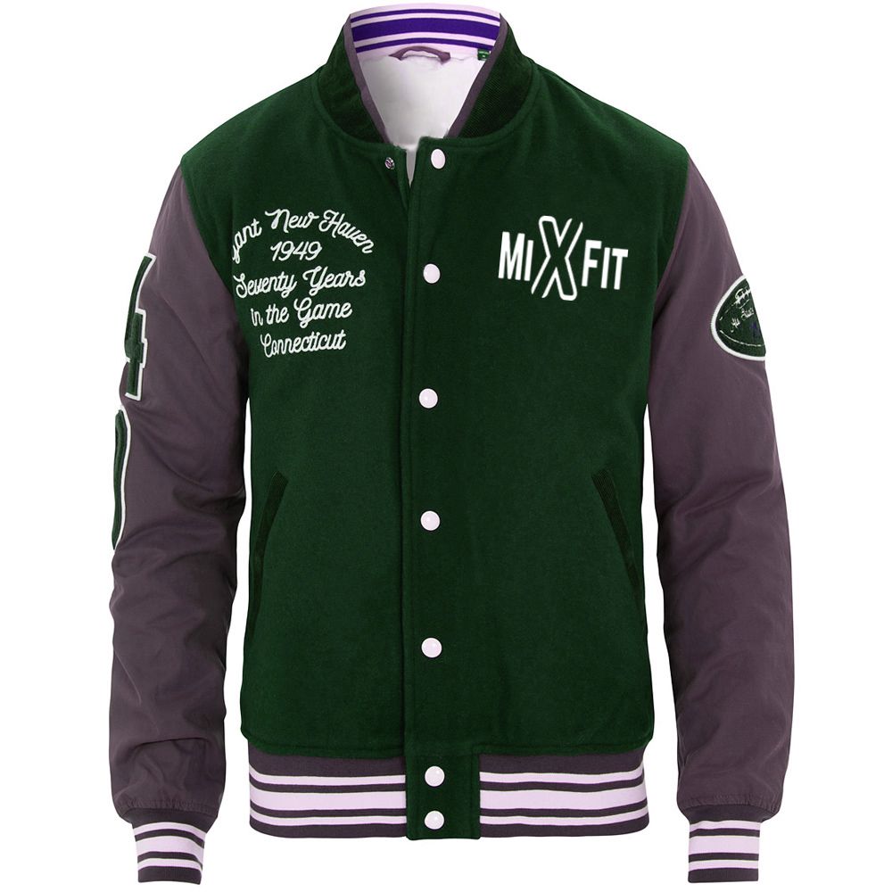 Buy Men's Letterman Logo Bomber Style Varsity Jacket from MIXFIT ...