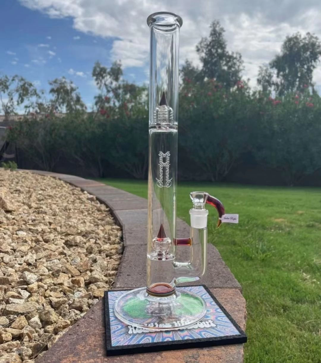 Buy 19inch 18.8mm Joint Glass Bong With Perc from DEMA International ...