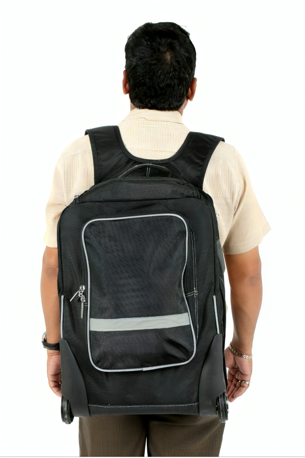 Buy Wheeled Rolling Backpack -double Handle- Backpack Fortravel ...
