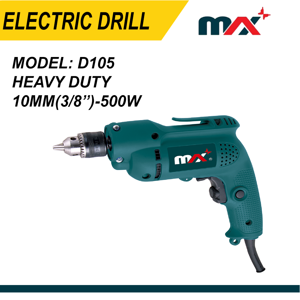 Buy Max Electric Drill Machine 10mm-(3/8)”-500w Model D105 from ...