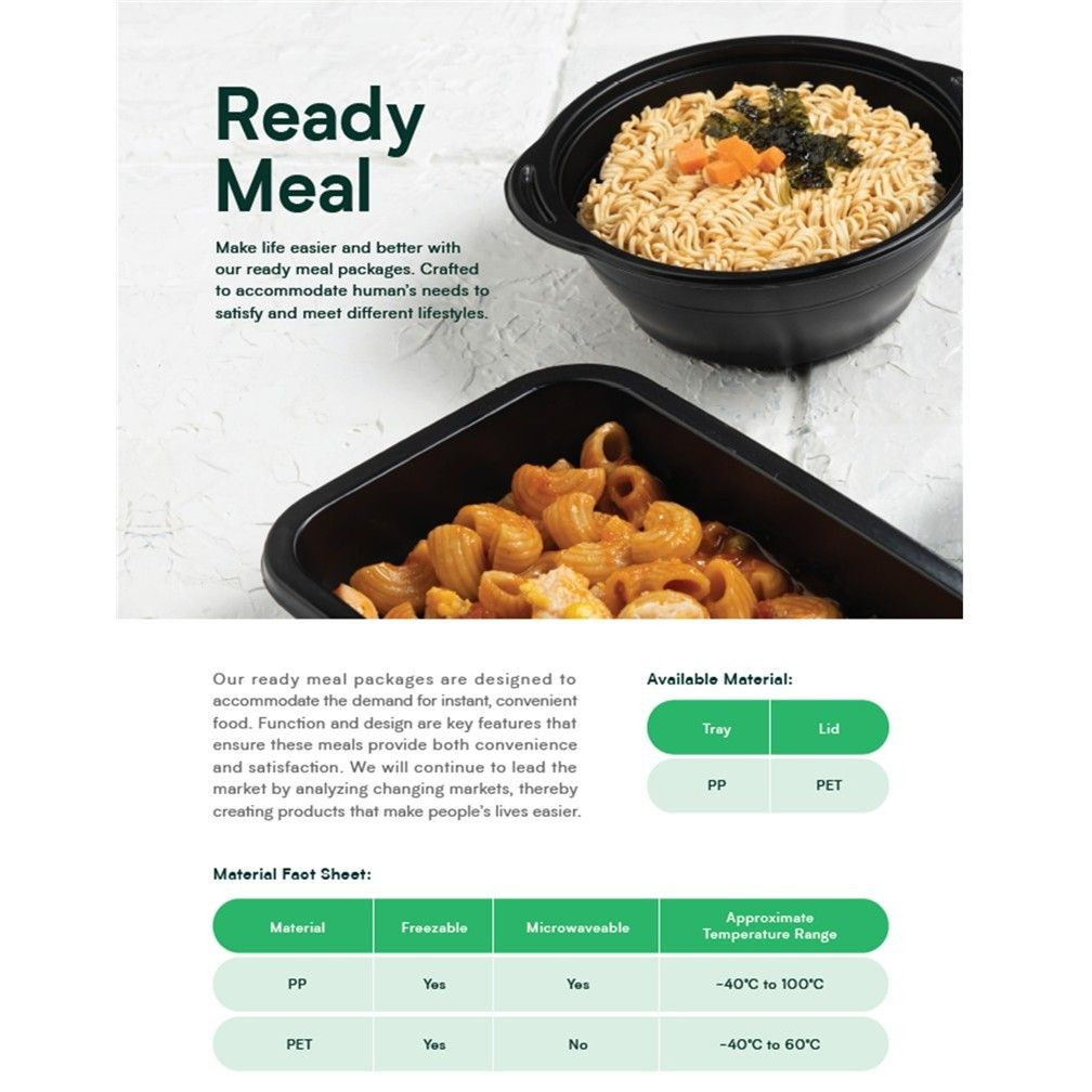 Buy Ready Meal Tray from AMPACK Co., LTD, Thailand | Tradewheel.com
